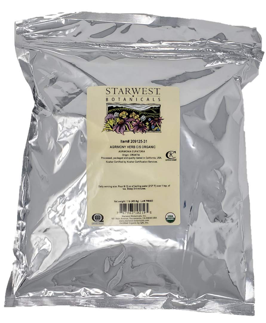 organic agrimony herb for herbal tea