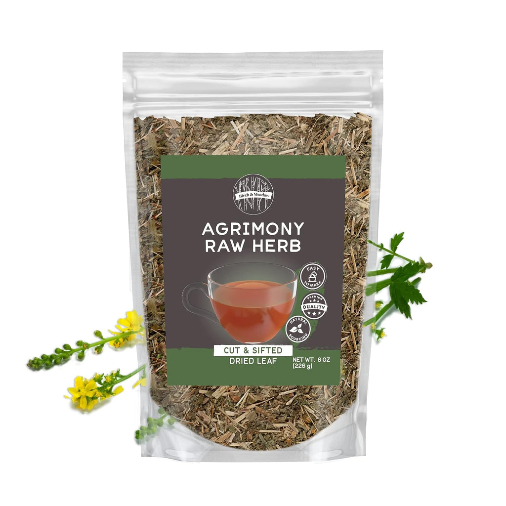 organic agrimony raw herb tea