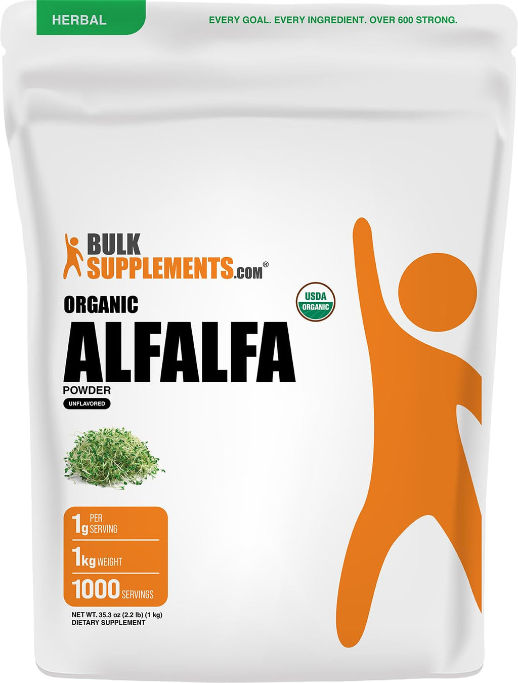 organic alfalfa grass powder supplement