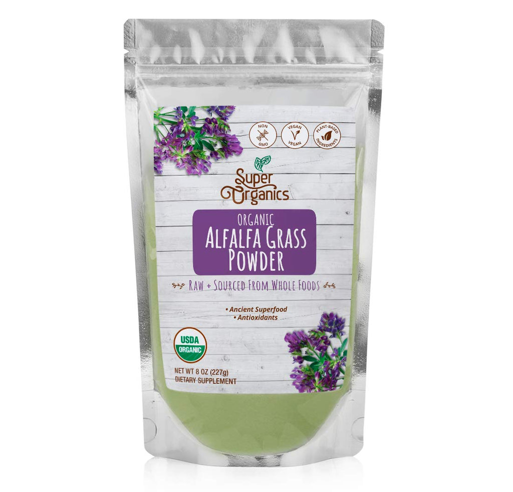 organic alfalfa grass powder supplement