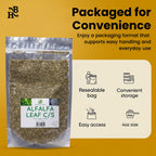 Organic alfalfa leaf for smoothies