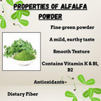 Organic alfalfa leaf powder benefits