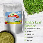 Organic alfalfa leaf powder for smoothies