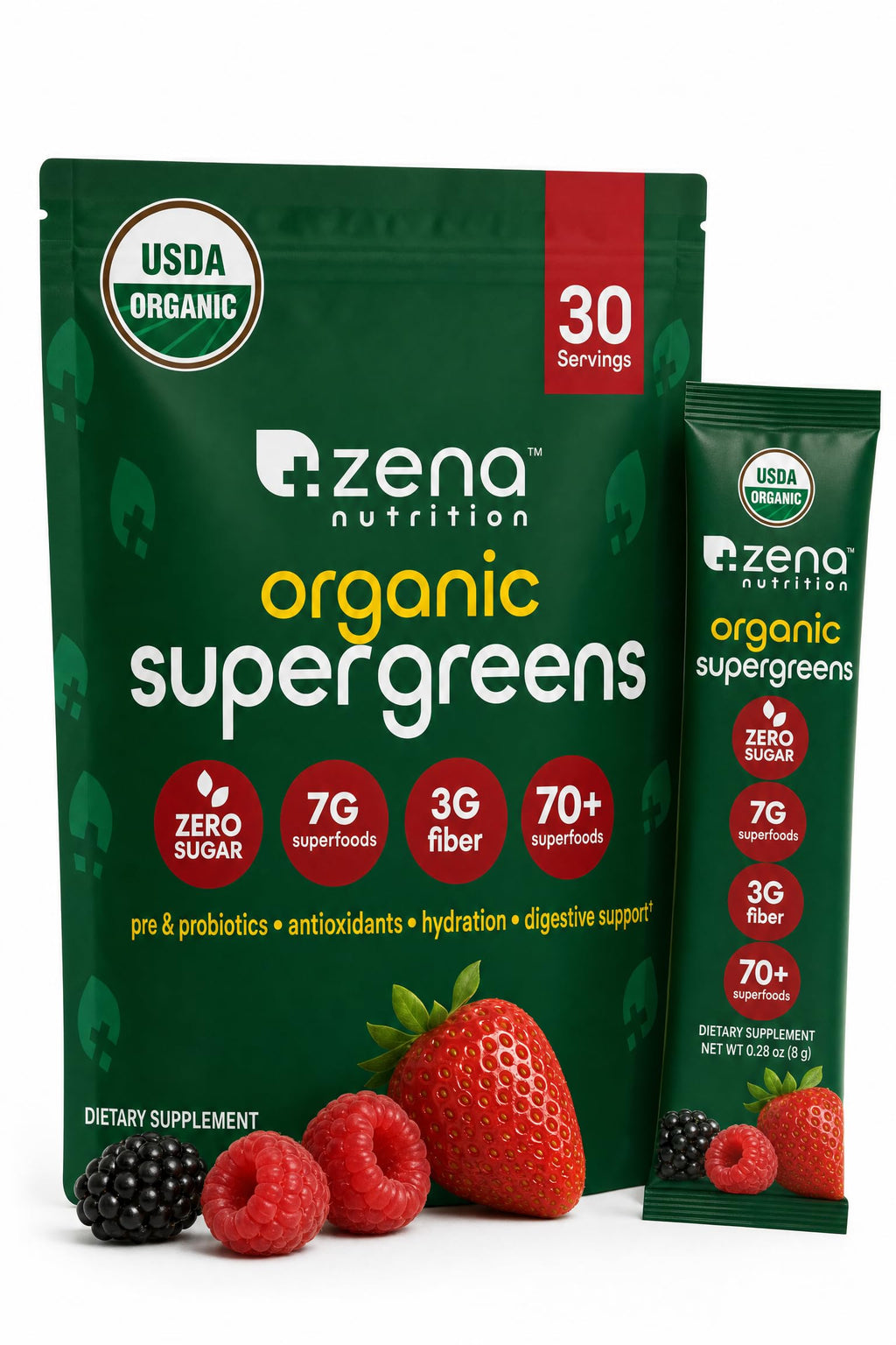 Organic alfalfa super greens powder
