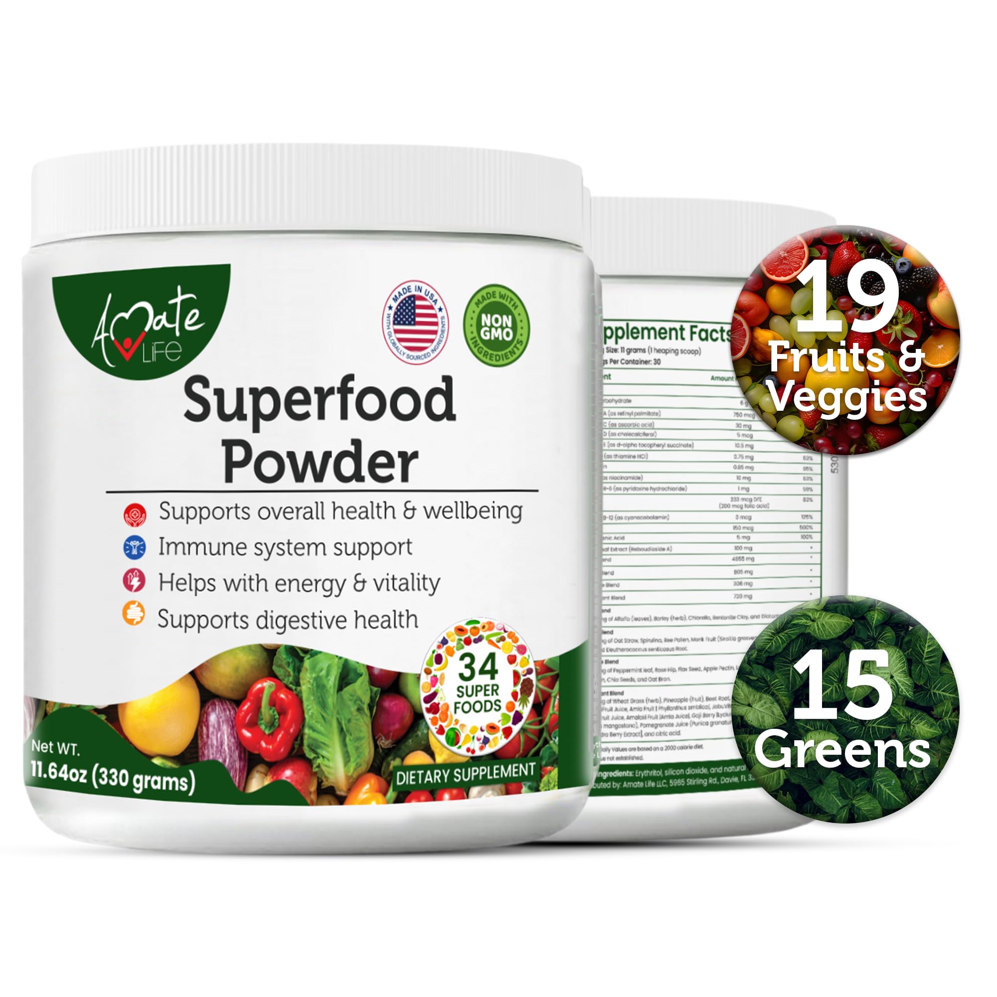 organic alfalfa superfood greens powder