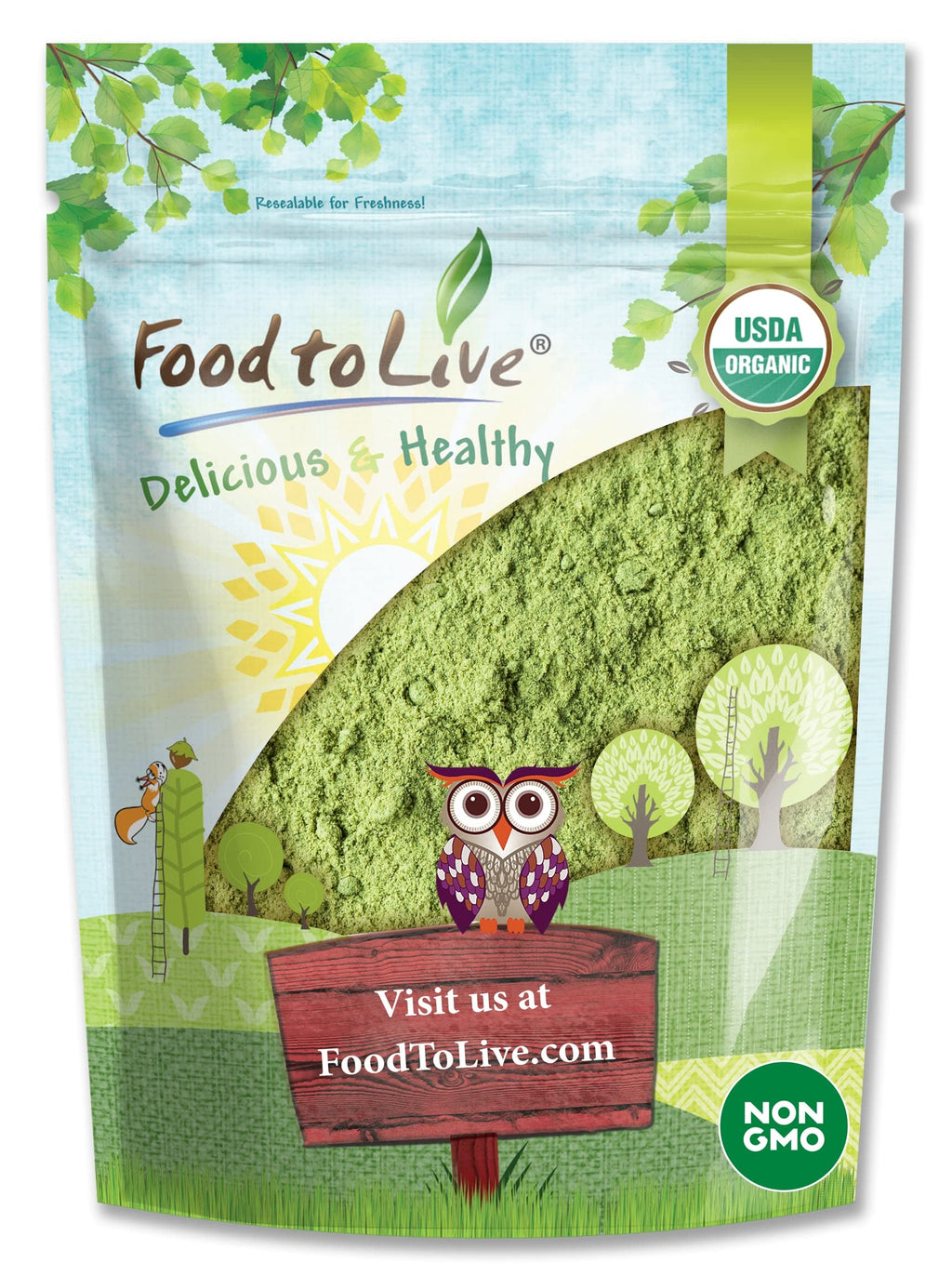 organic alfalfa superfood powder