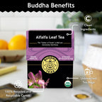Organic alfalfa tea for wellness