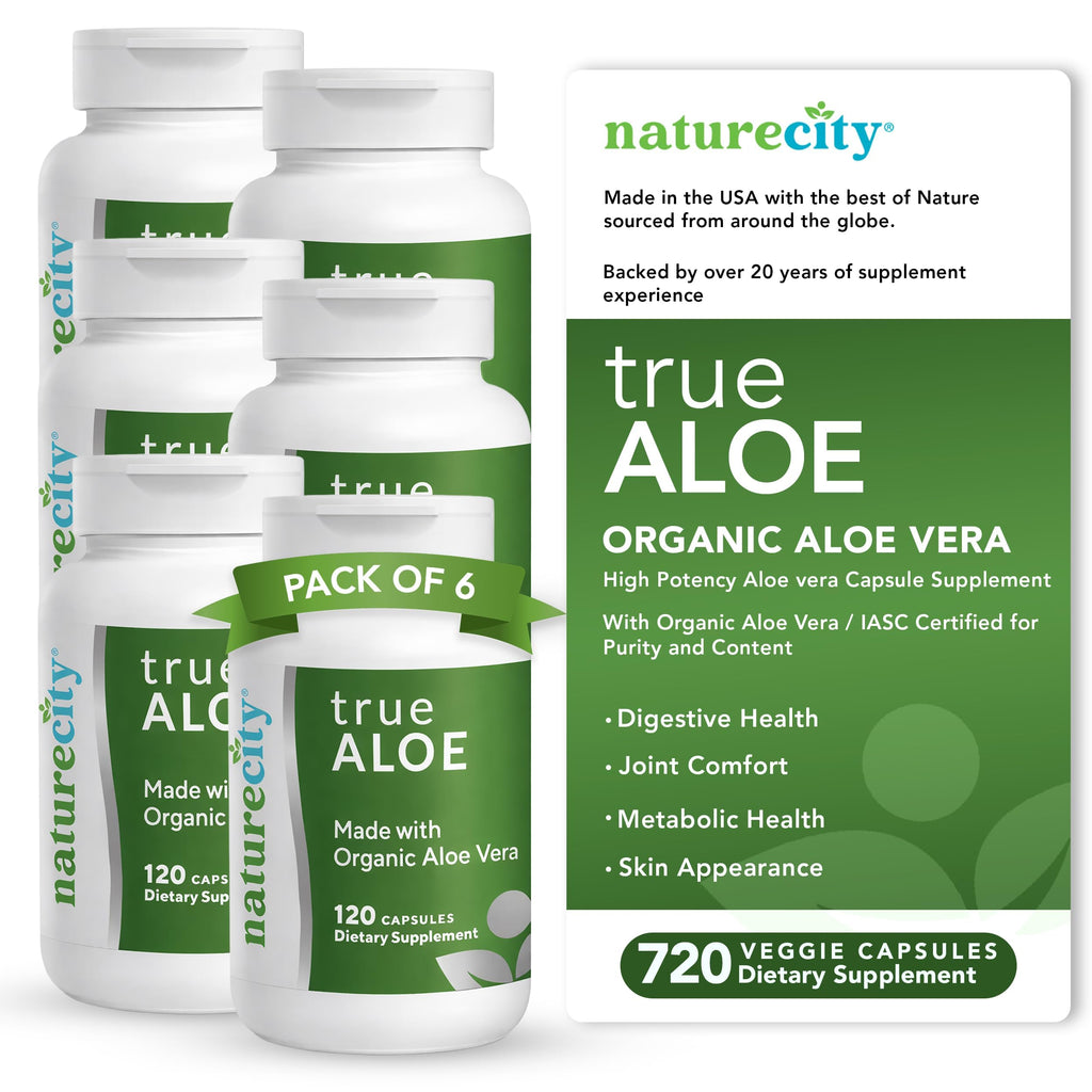 organic aloe vera capsules for health