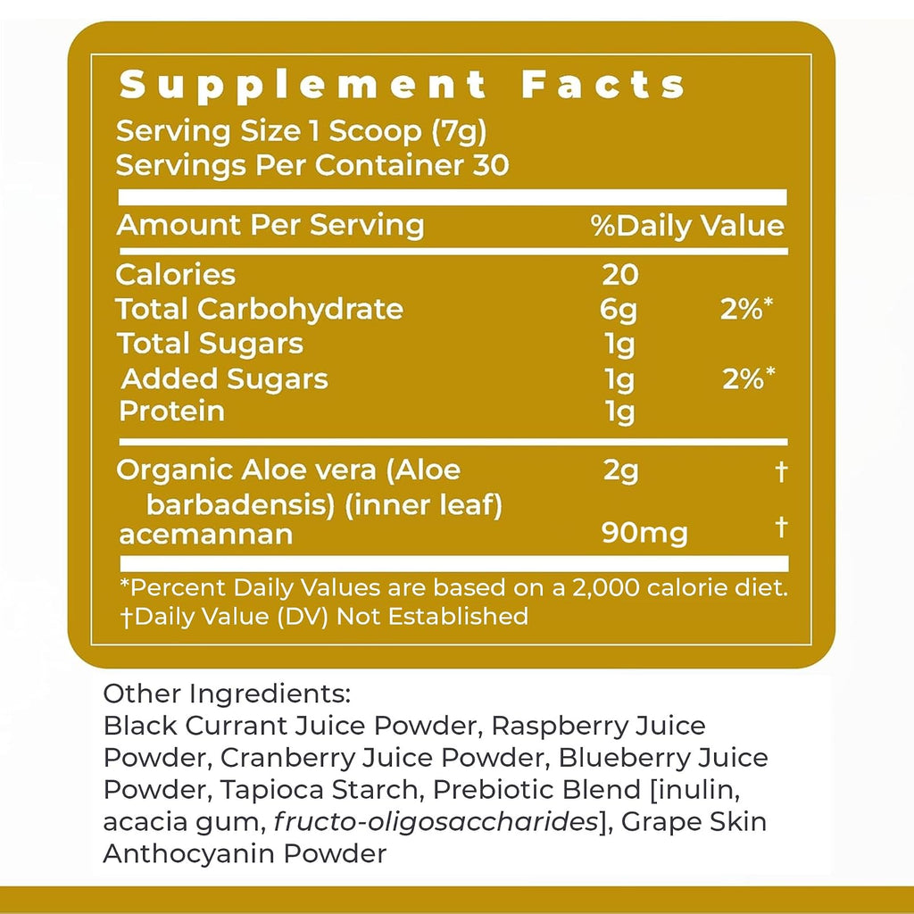 organic aloe vera for digestion
