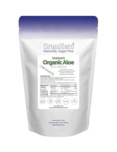 Organic aloe vera for refreshing beverages
