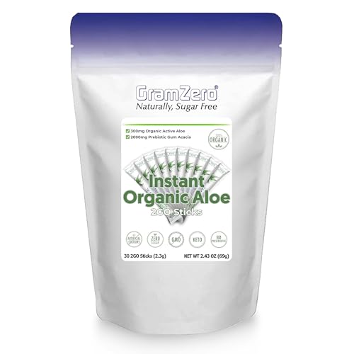Organic aloe vera for wellness drinks