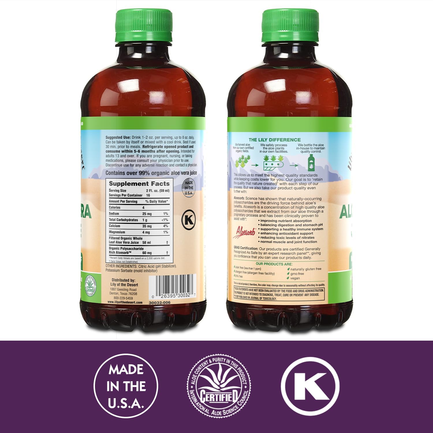 organic aloe vera juice for digestion