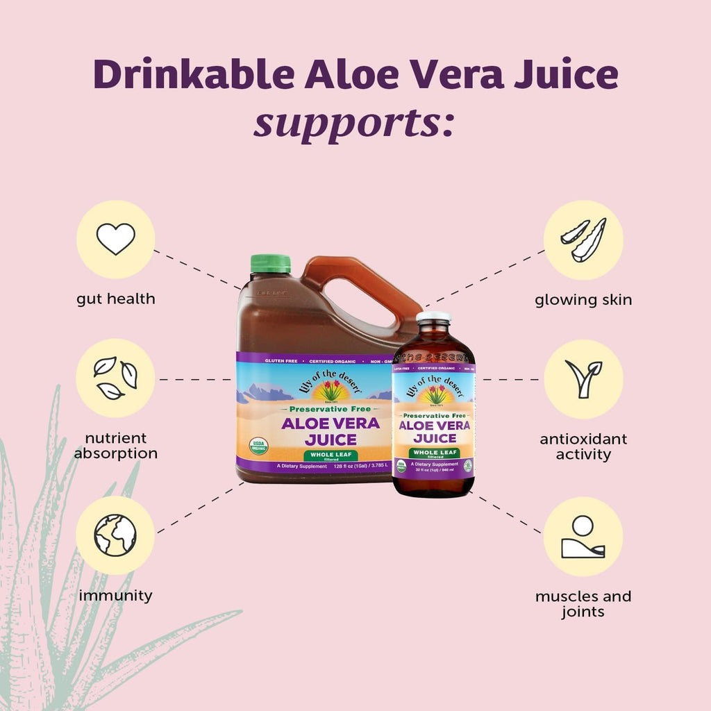 organic aloe vera juice for digestion