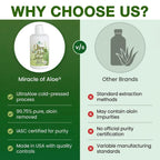 Organic aloe vera juice for health