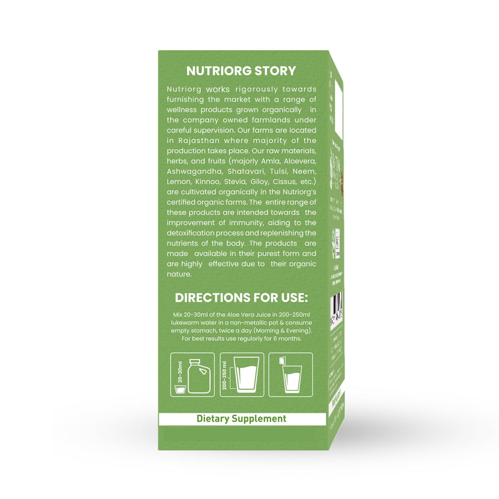 organic aloe vera juice for skin glow