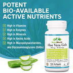 Organic Aloe Vera supplement for skin health