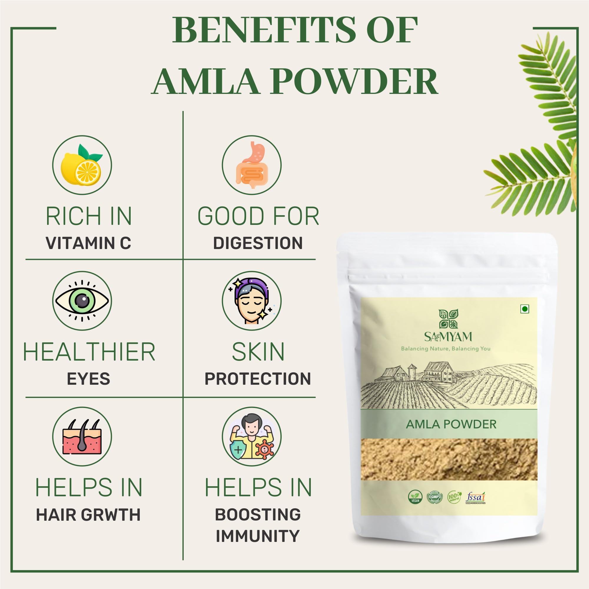 Organic Amla powder for skin health