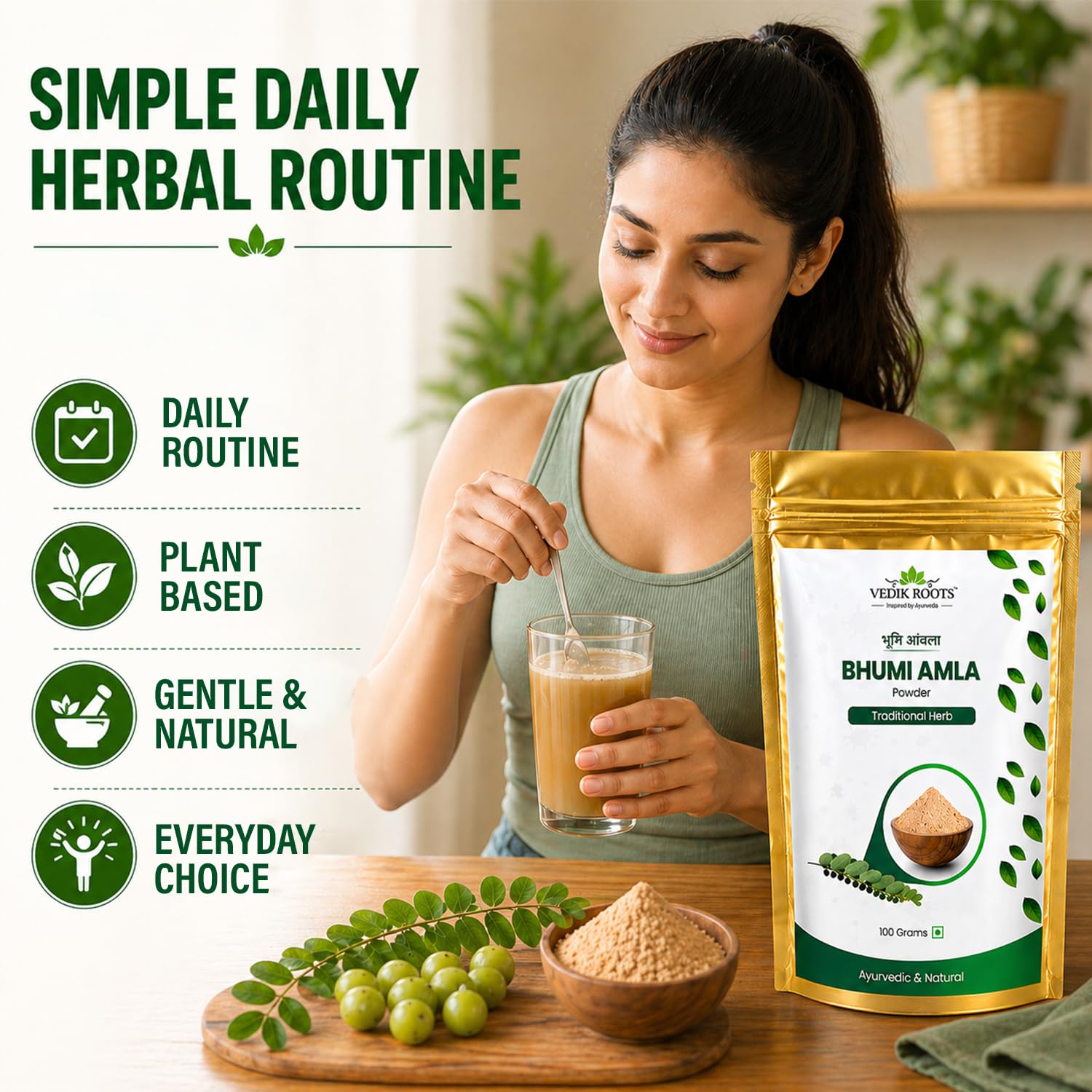 organic Amla powder for vitality