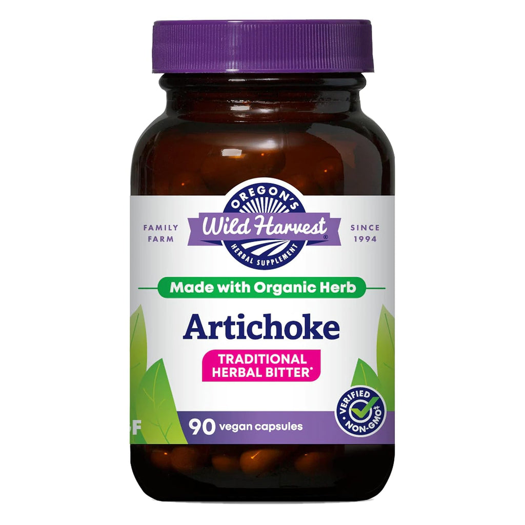 organic artichoke supplement capsules