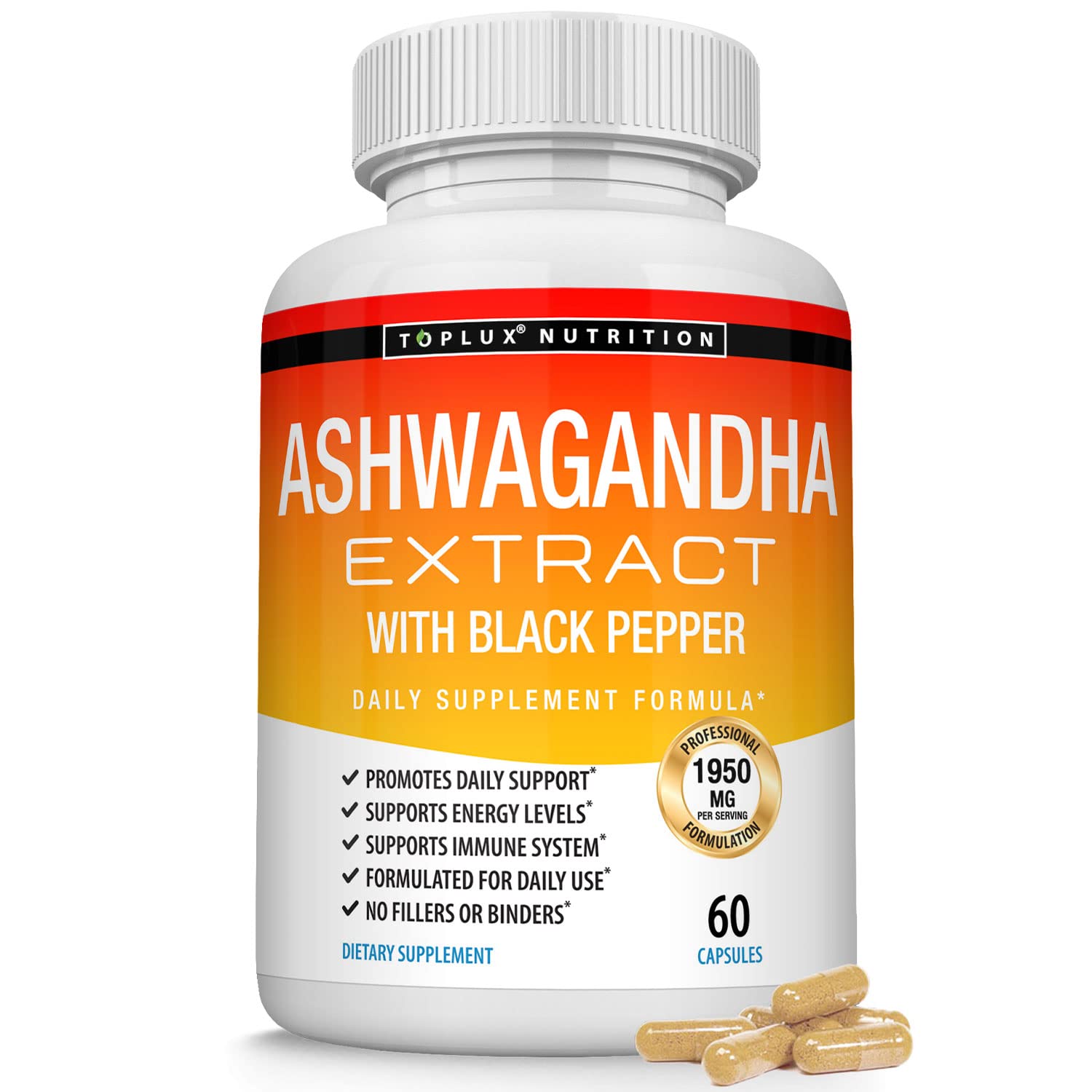organic ashwagandha capsules for energy
