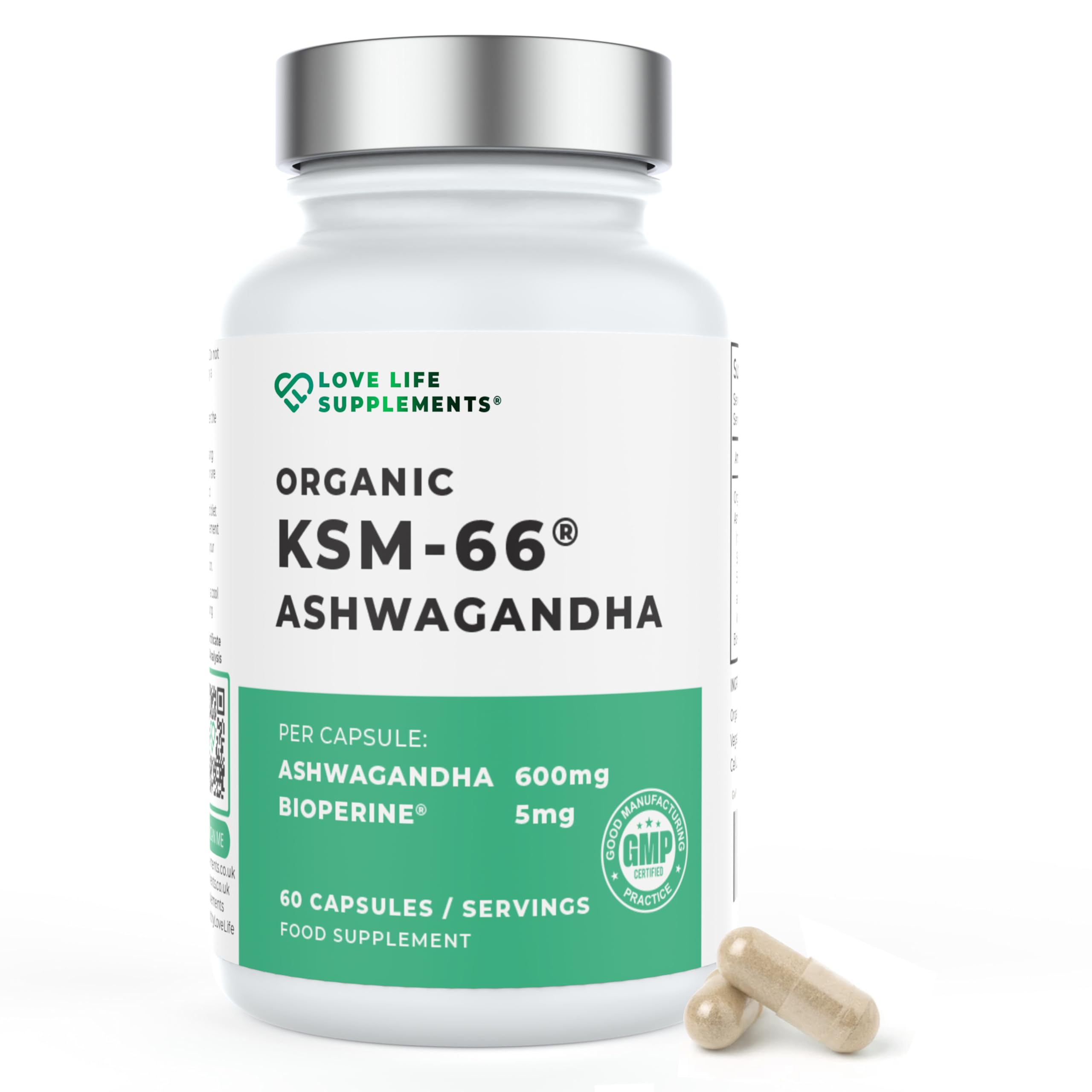 organic ashwagandha capsules for stress relief