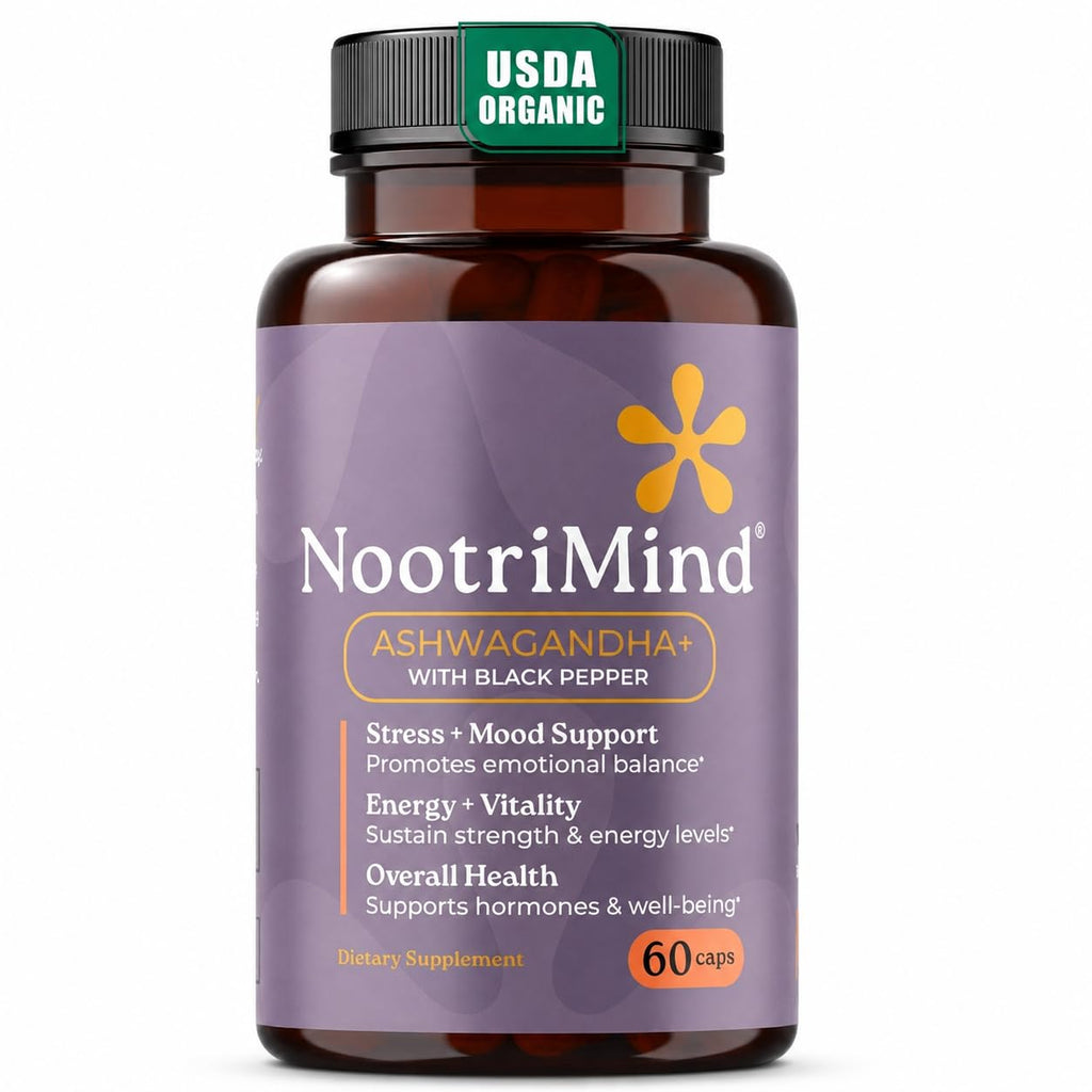 Organic Ashwagandha capsules for stress relief