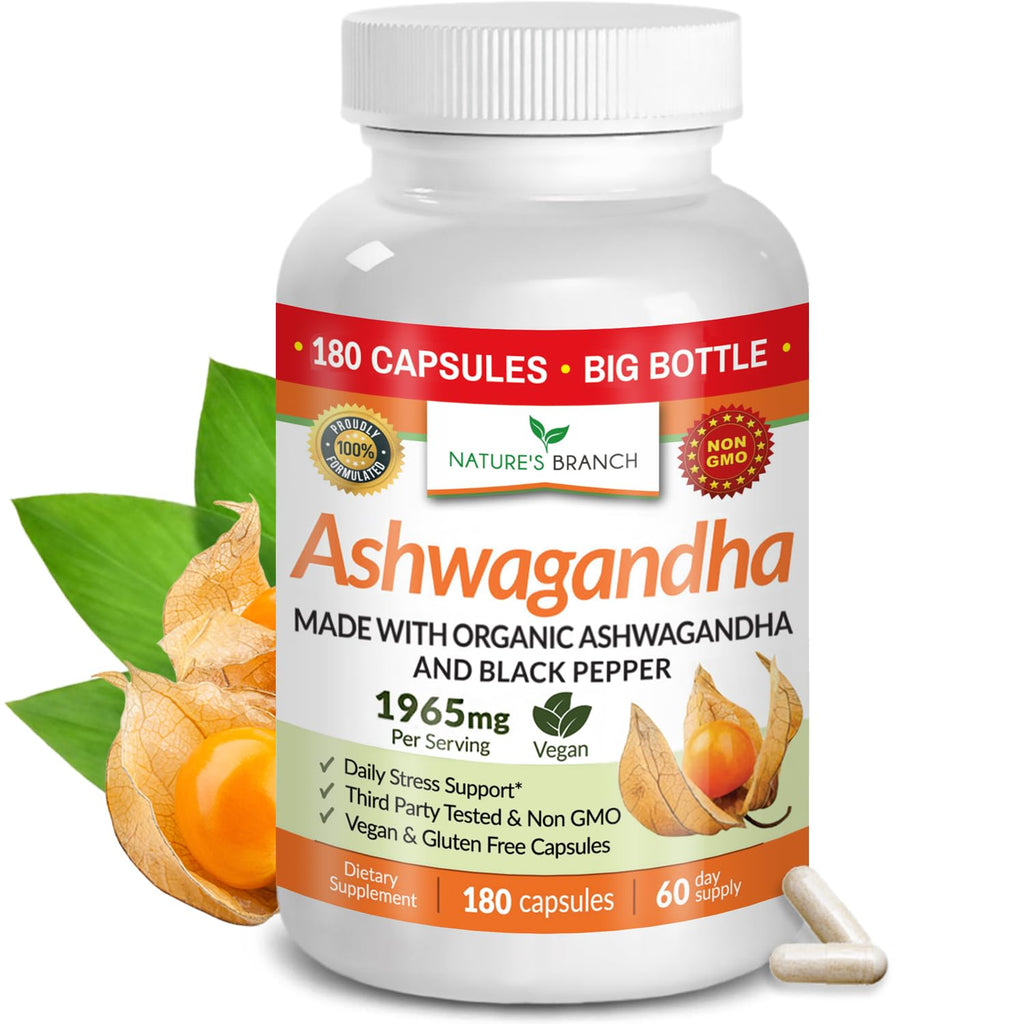 organic ashwagandha capsules for stress relief