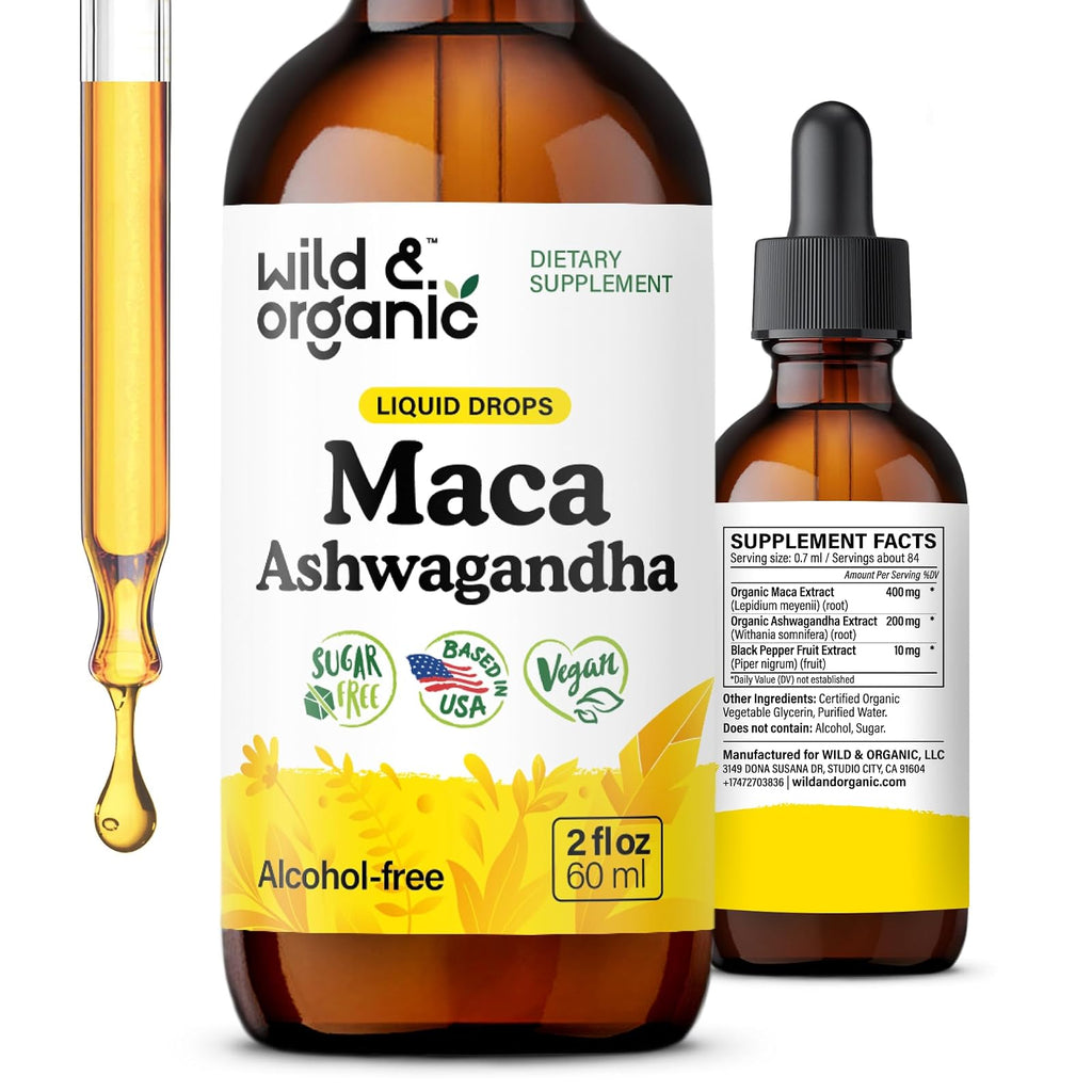 organic ashwagandha drops for stress relief