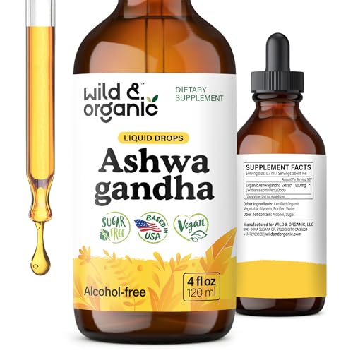 organic ashwagandha drops for stress relief