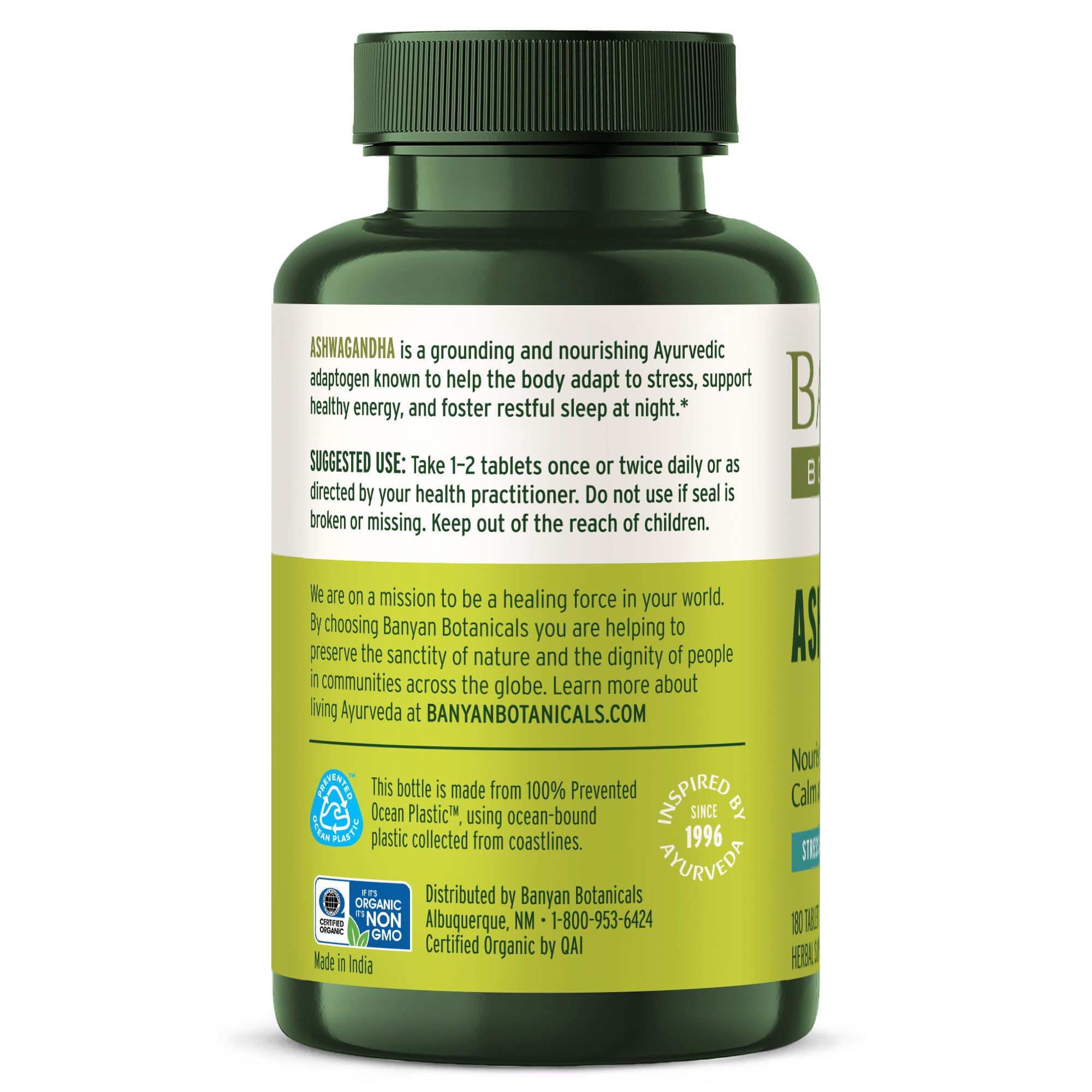 Organic ashwagandha for balanced mood