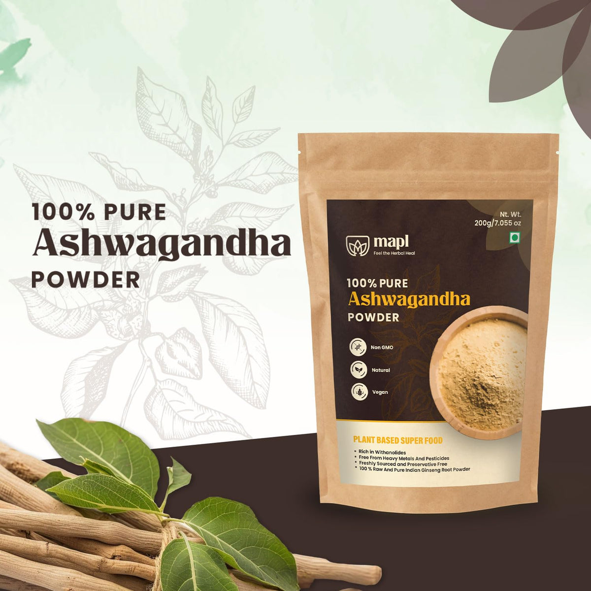 Organic ashwagandha for better sleep