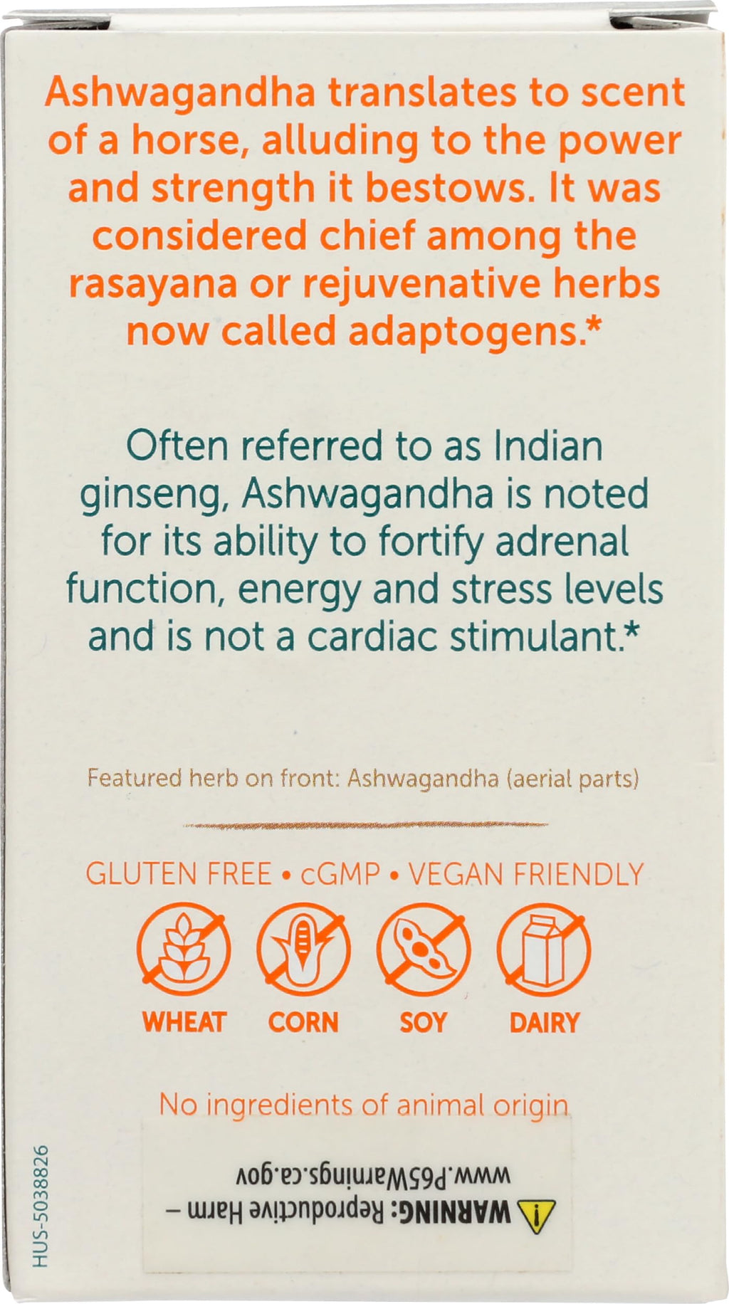 organic ashwagandha for daily vitality