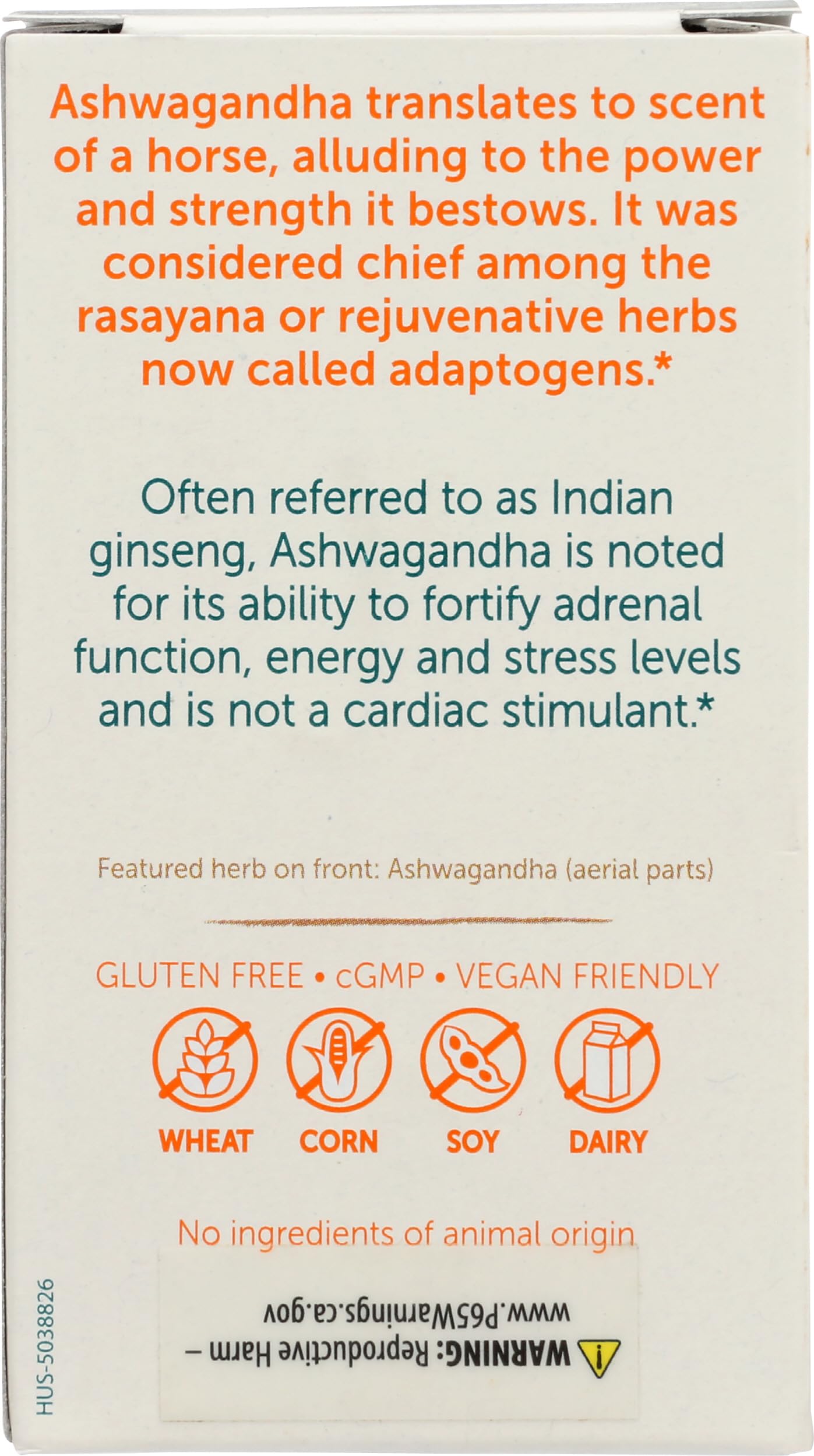 organic ashwagandha for daily vitality