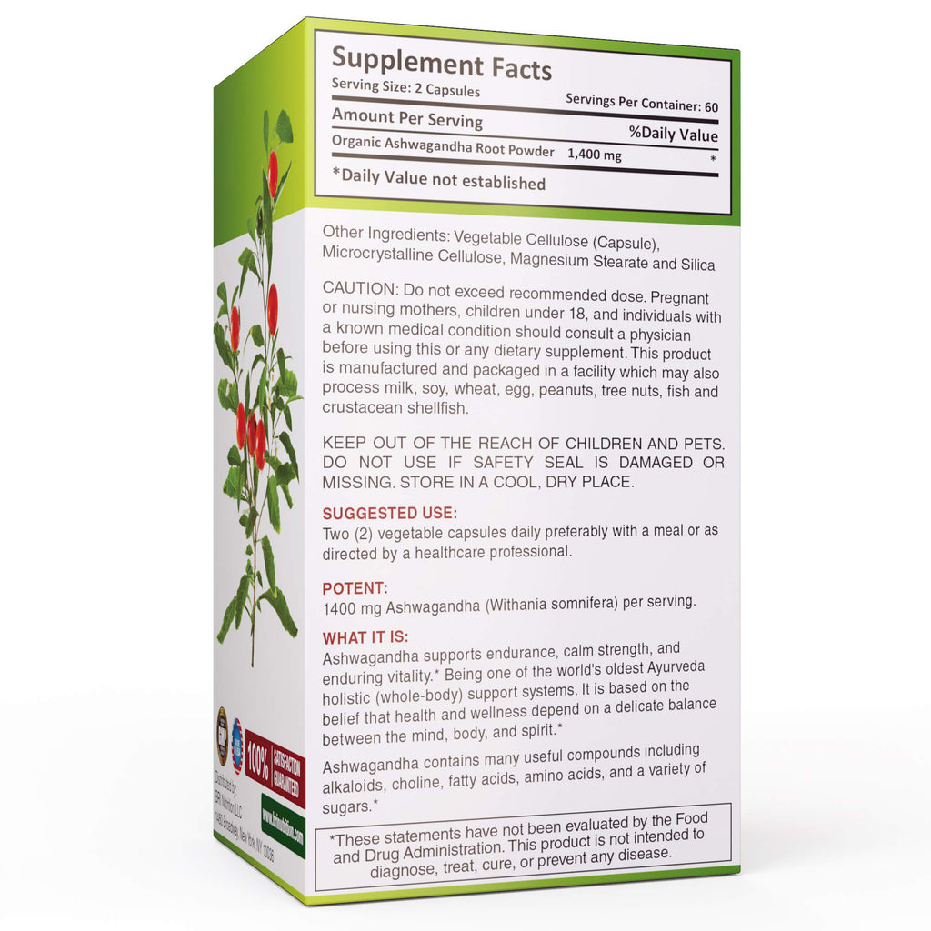 organic ashwagandha for holistic health