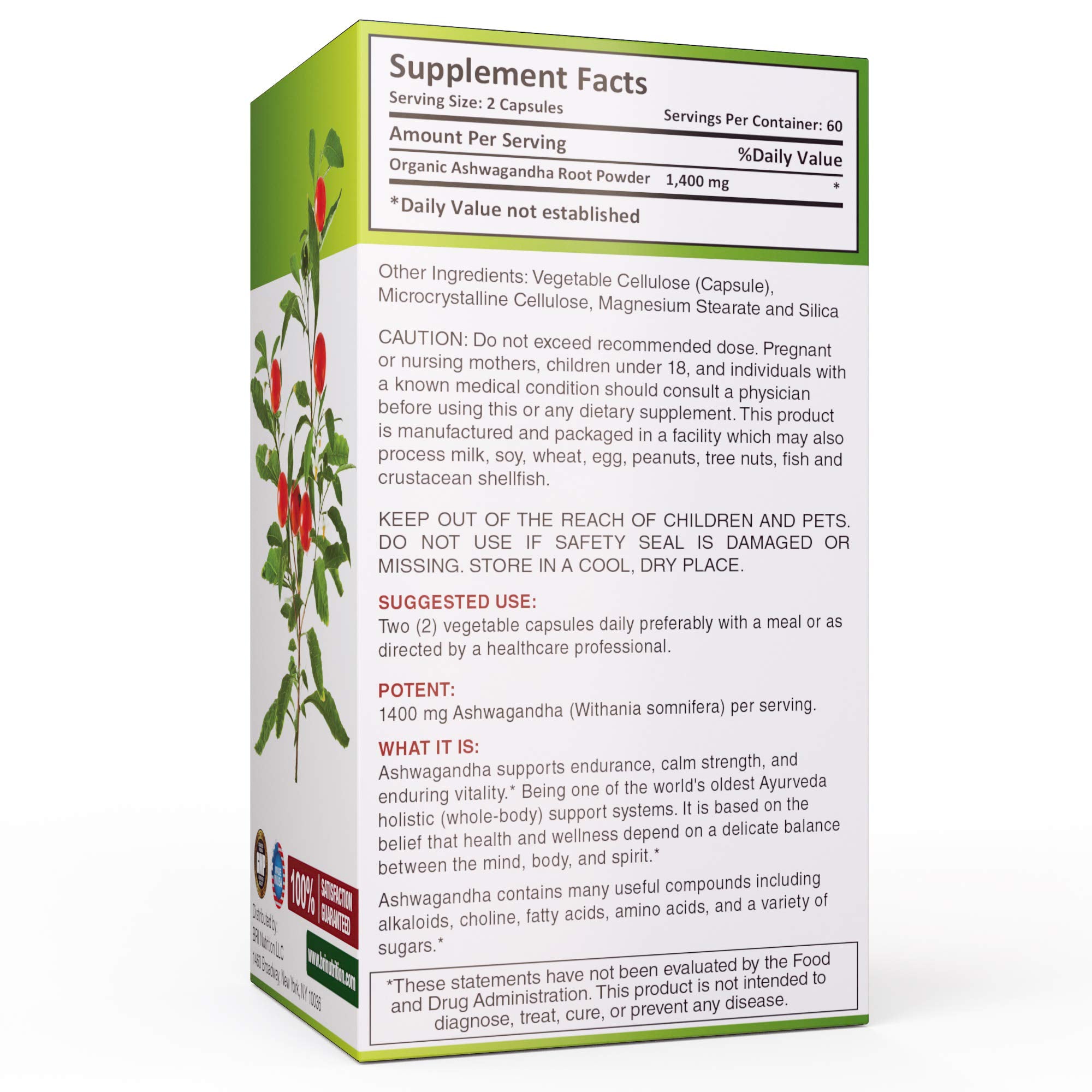 organic ashwagandha for holistic health