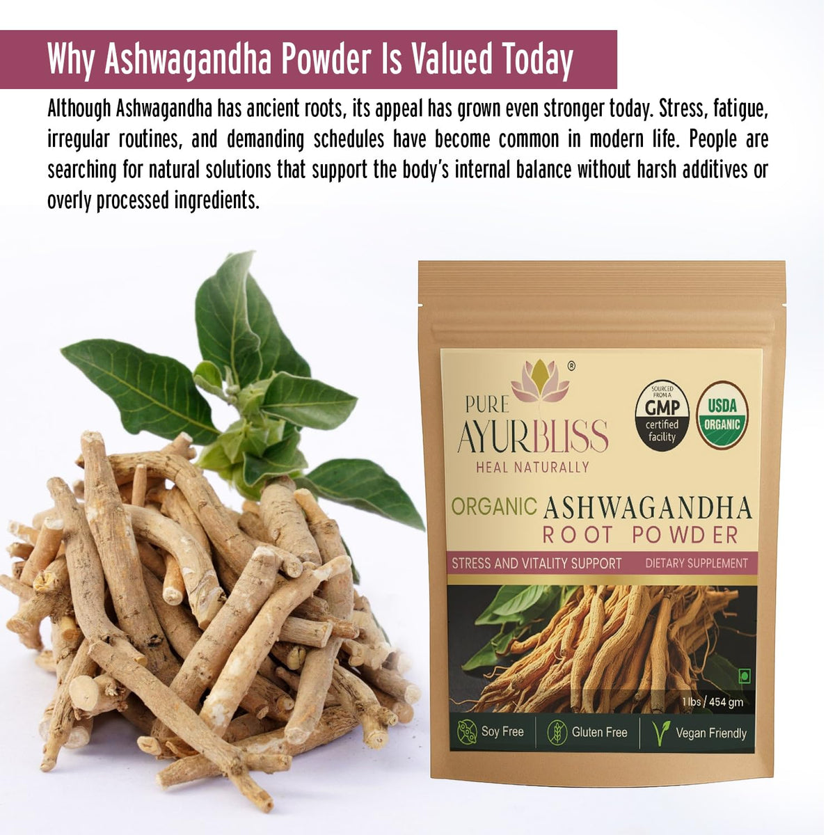 Organic Ashwagandha for immune support