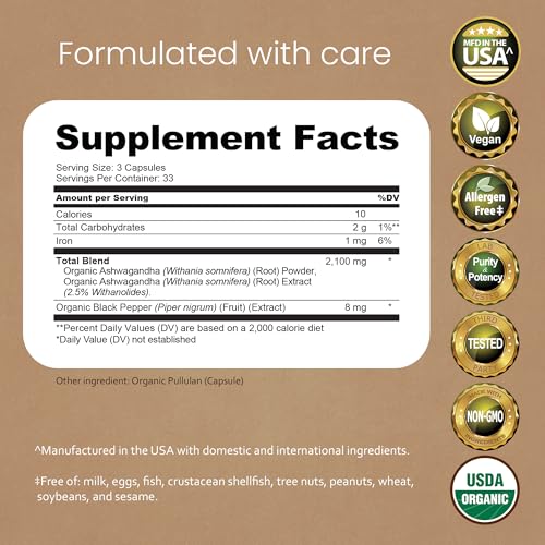 organic ashwagandha for stress relief