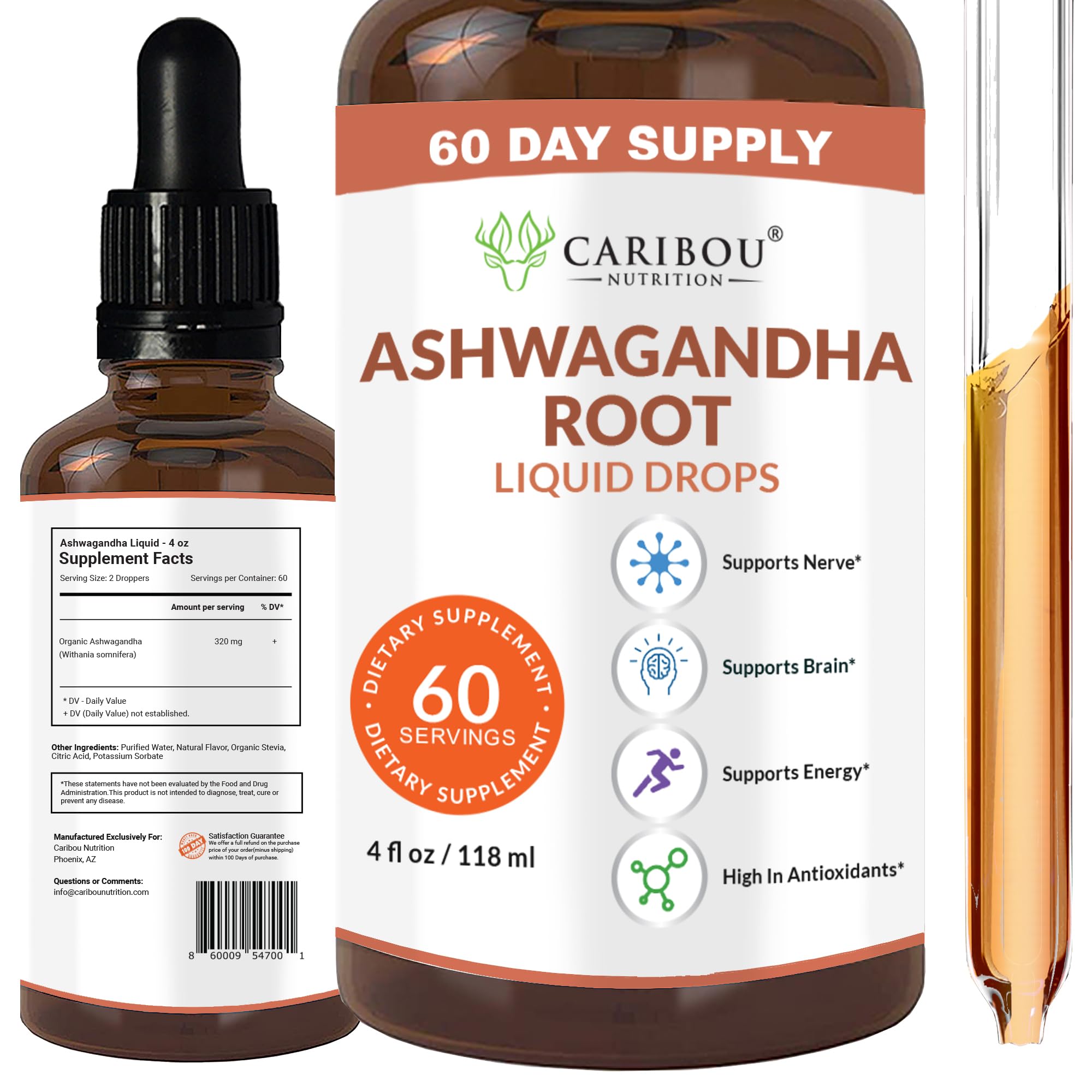 Organic Ashwagandha liquid drops benefits