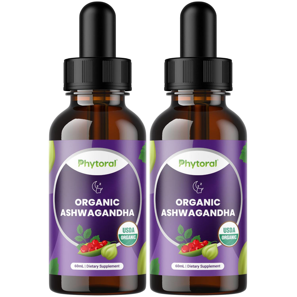 organic ashwagandha liquid drops for energy