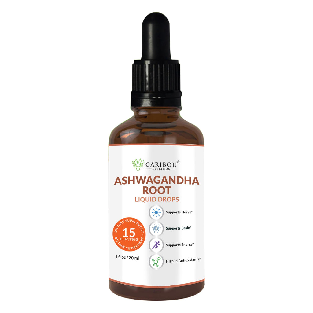 organic ashwagandha liquid drops for wellness