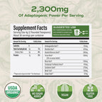 organic ashwagandha mushroom powder supplement