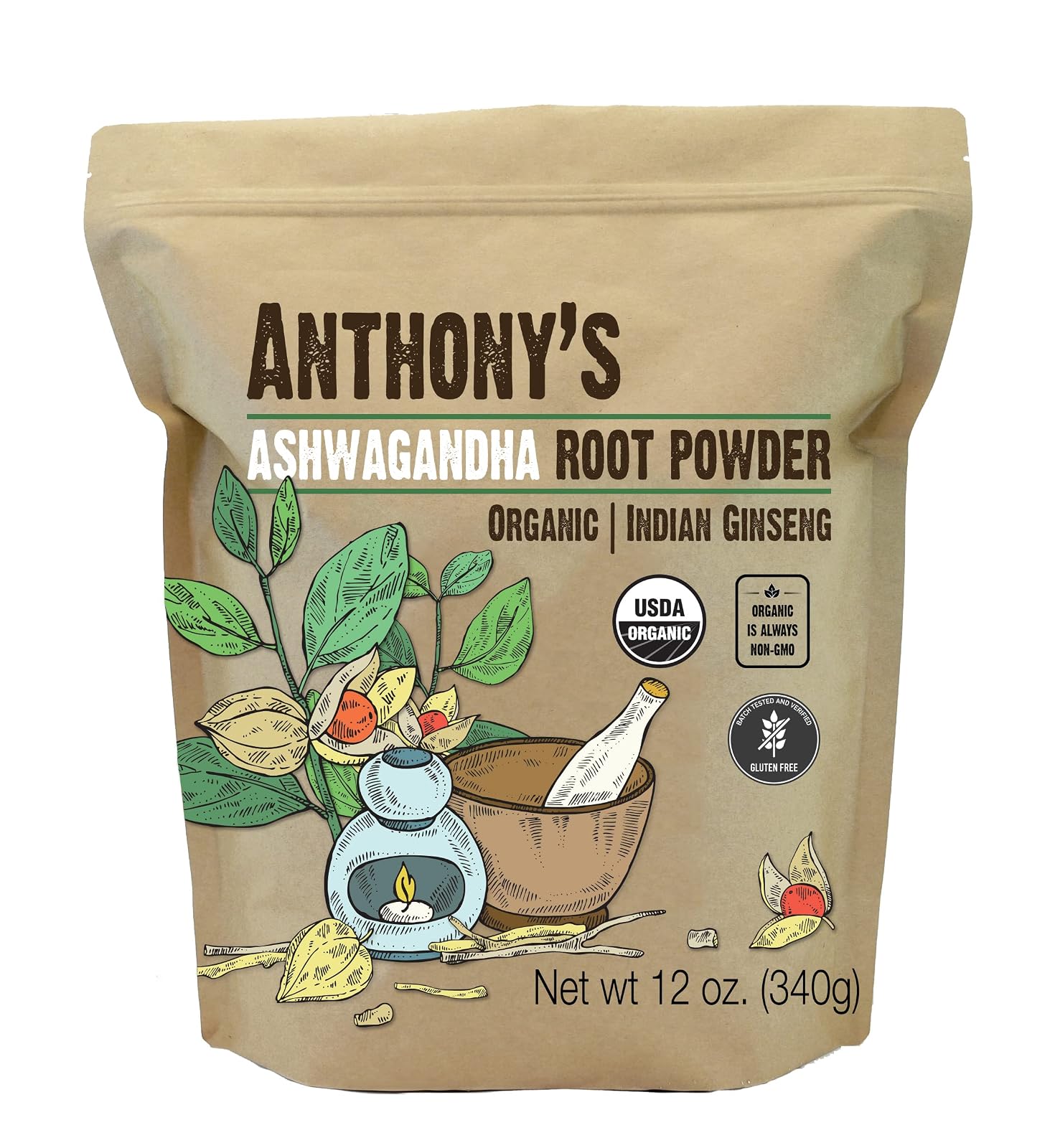 organic ashwagandha powder for stress relief