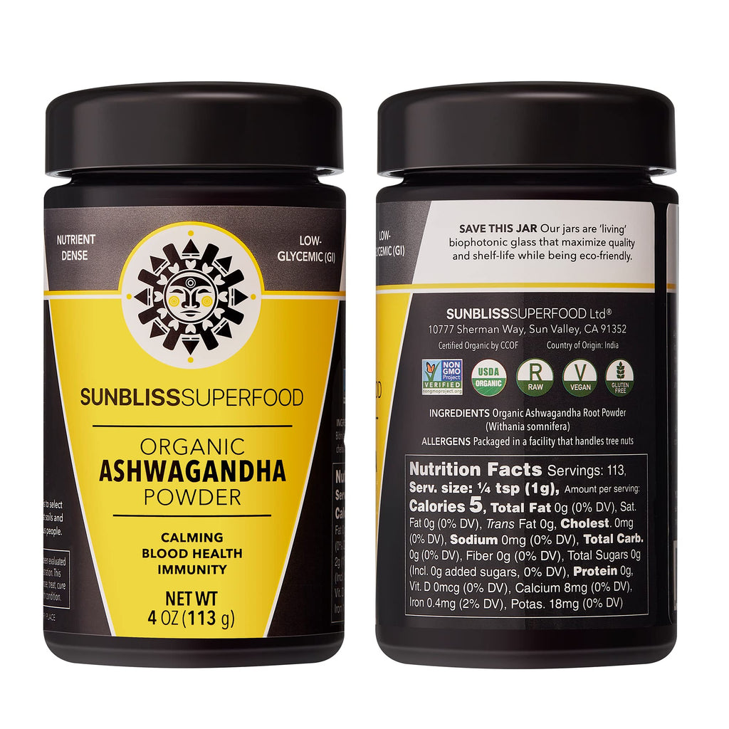 organic ashwagandha powder for stress relief