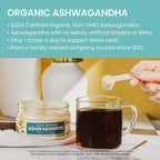 Organic ashwagandha powder for wellness