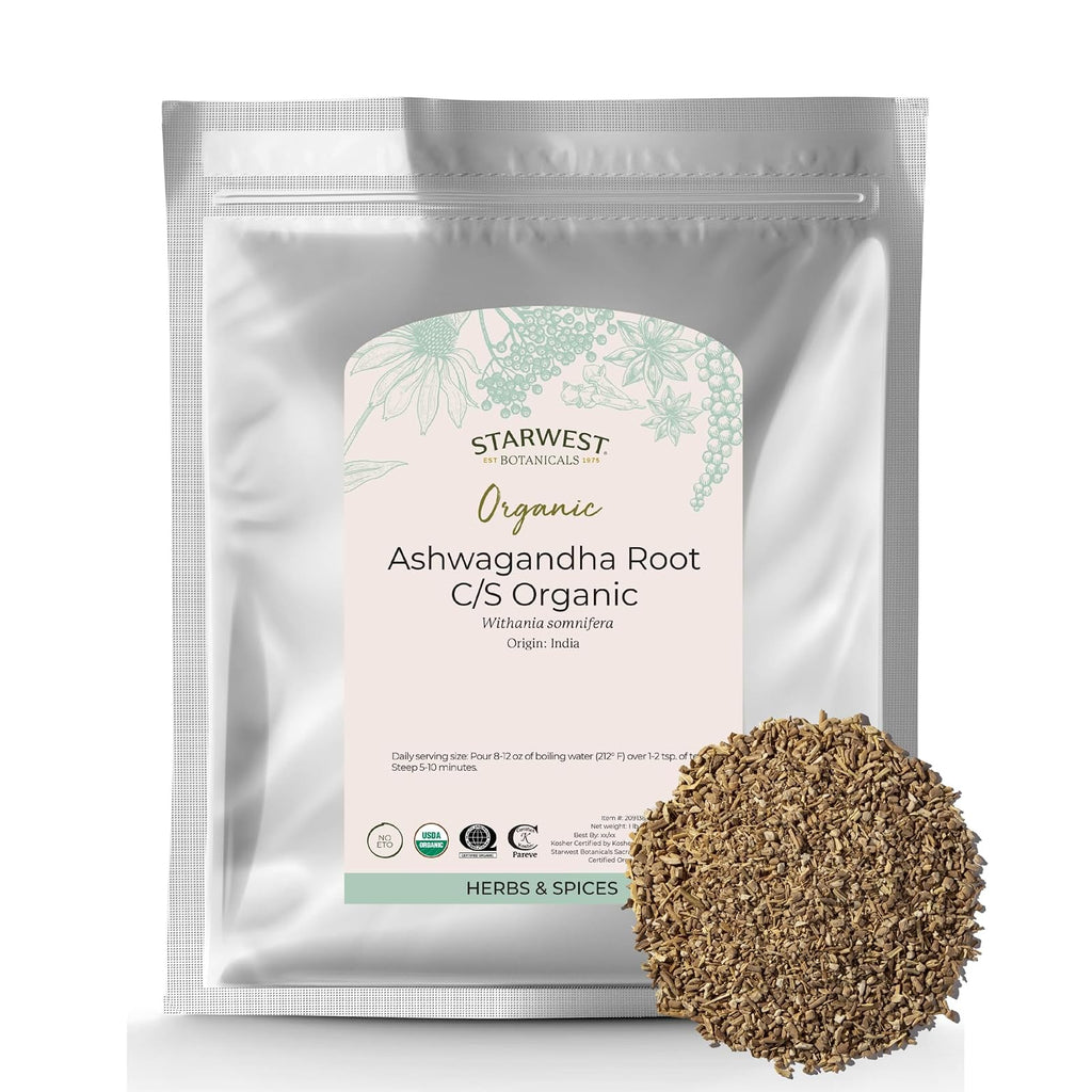 organic ashwagandha root cut sifted