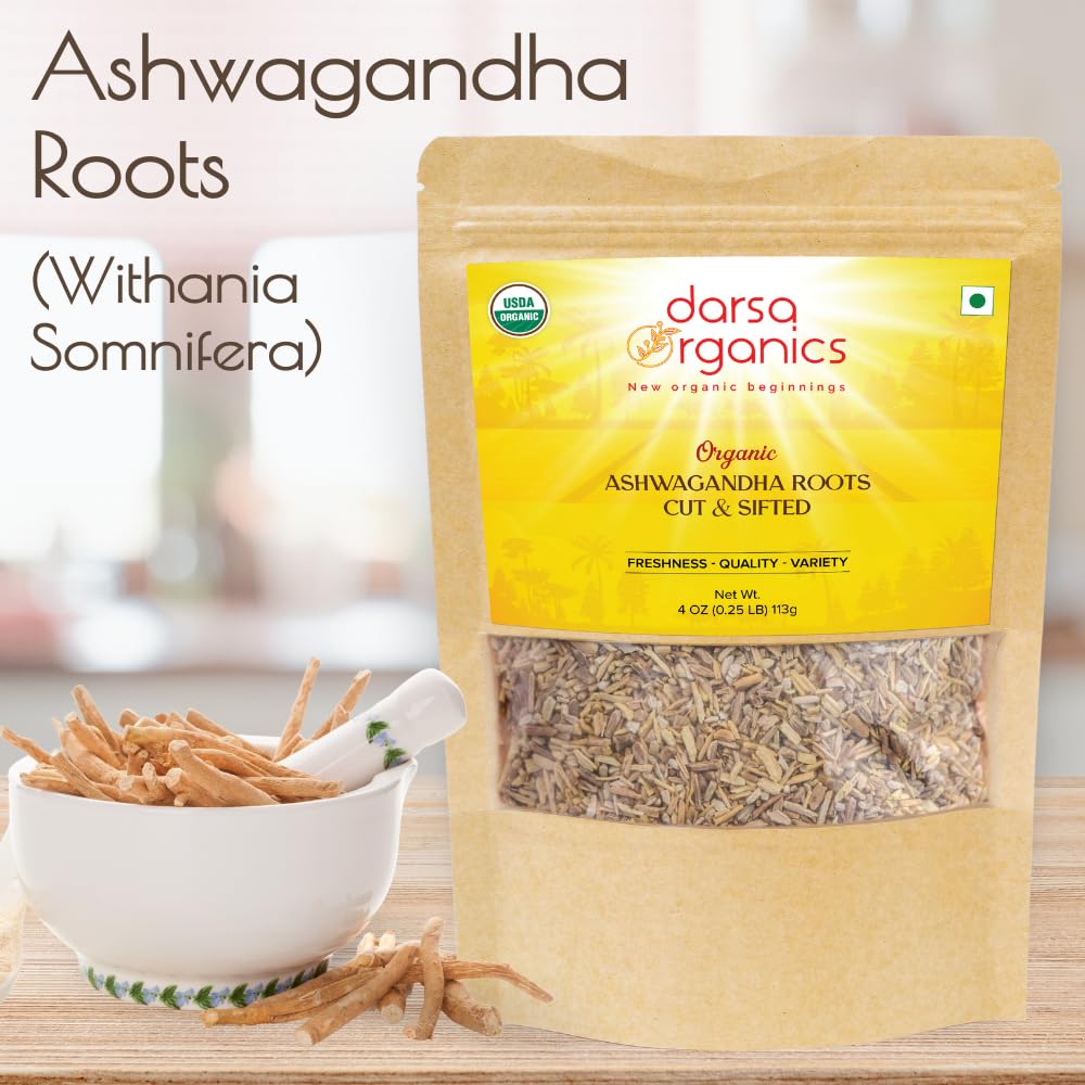 Organic ashwagandha root for wellness