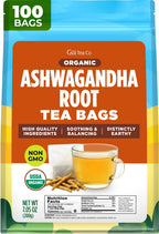 organic ashwagandha tea bags for relaxation