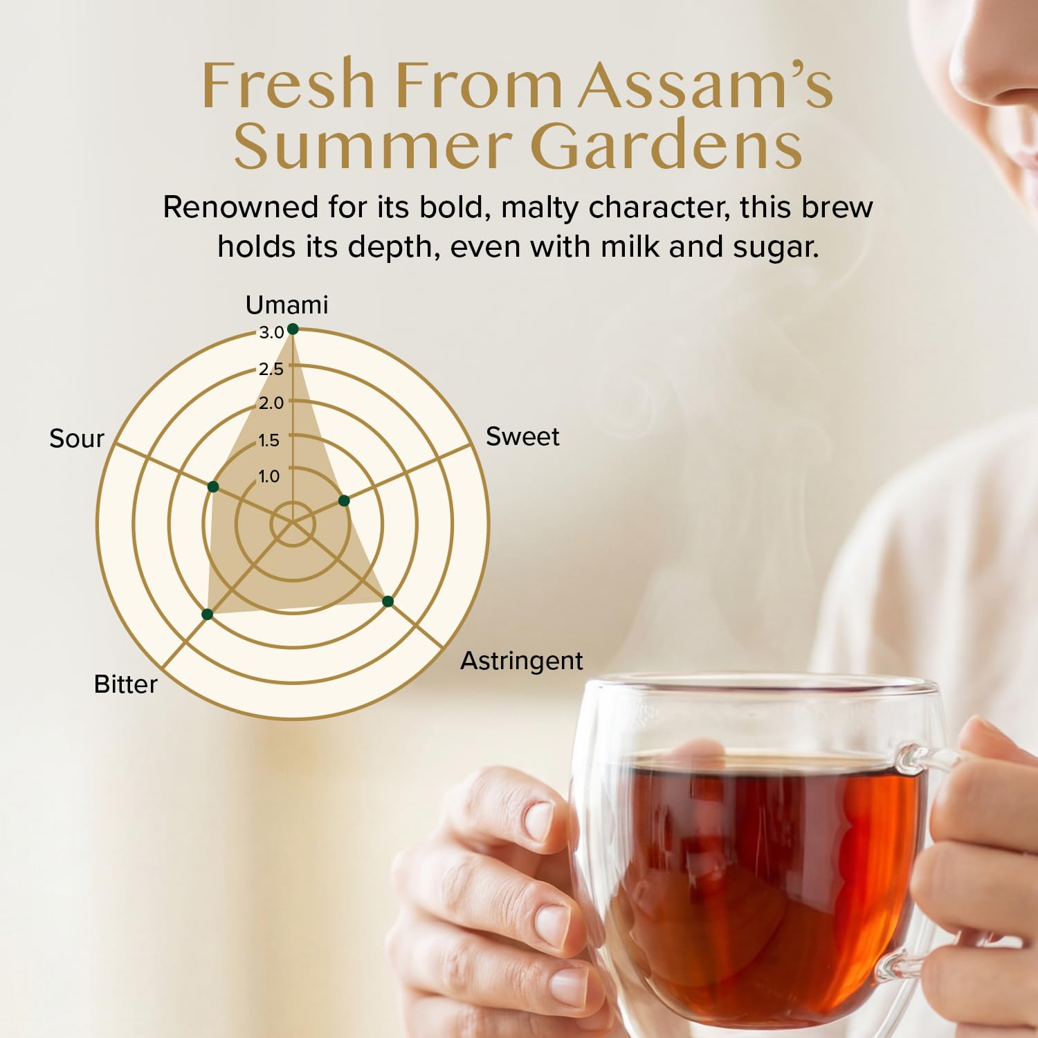 organic Assam tea for relaxation