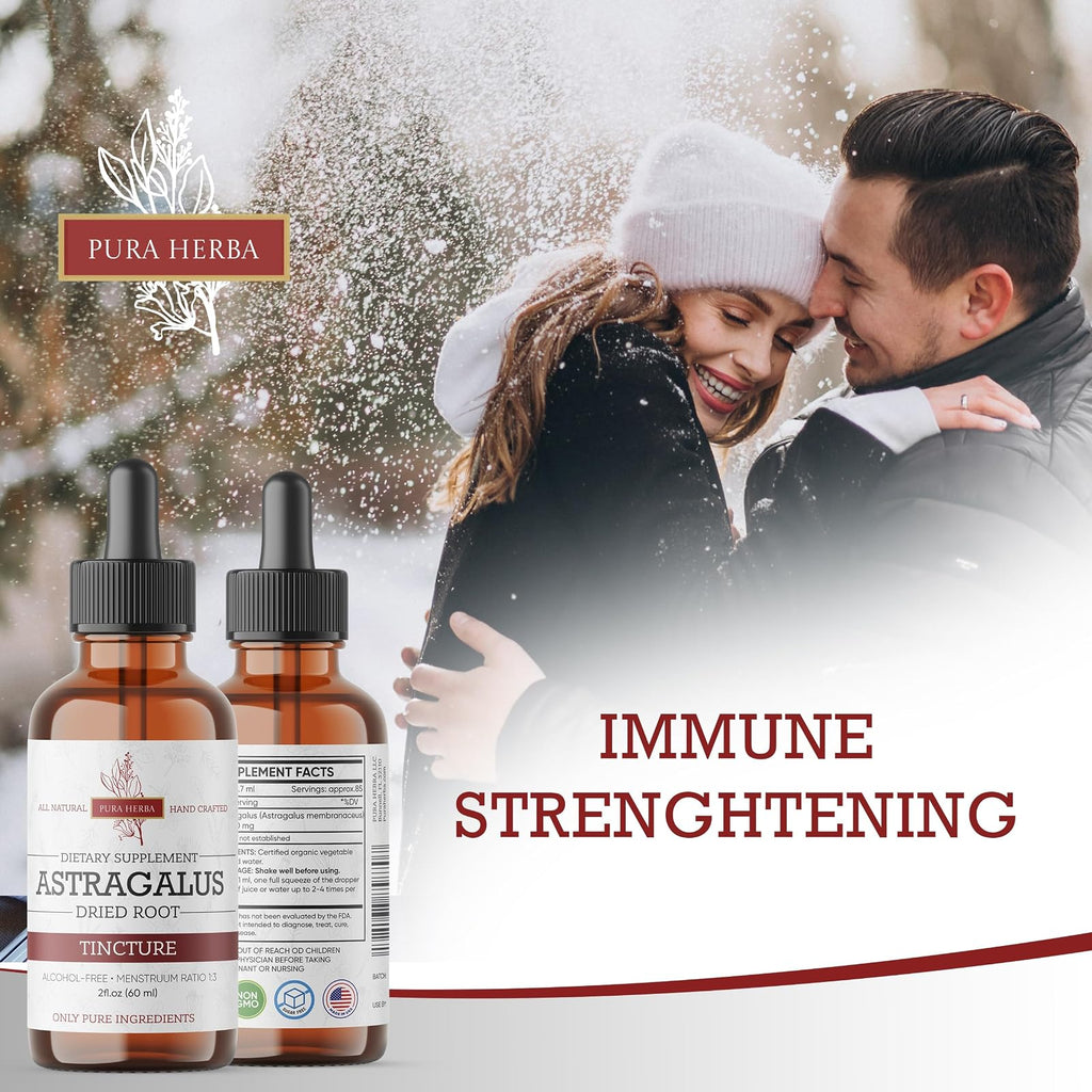 Organic astragalus tincture for wellness