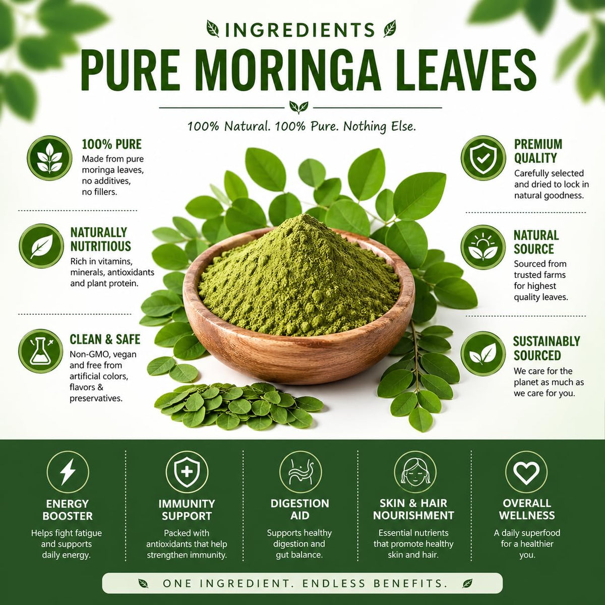 Organic Aura Moringa for daily nutrition